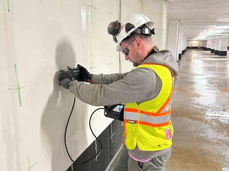 NDT-Based Quality Control of Shotcrete Wall - FPrimeC Solutions Inc.